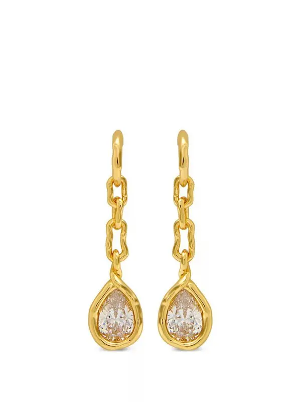 Alexis Bittar Astrales Crystal-embellished Drop Earrings - Gold