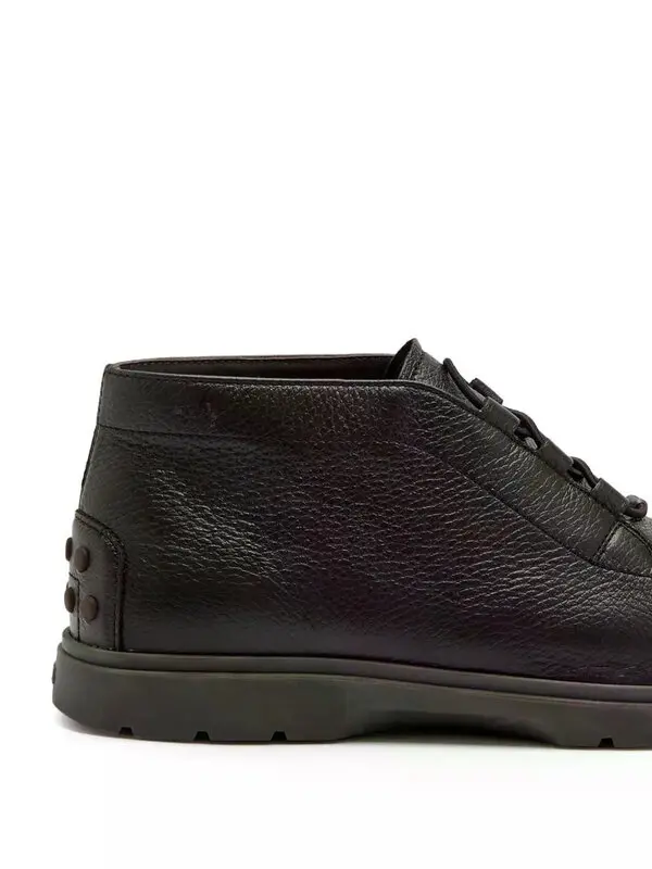 TOD'S Leather Desert Boots - Brown