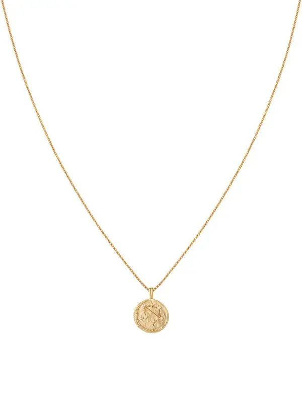 ASTRID & MIYU Libra Zodiac Crystal-embellished Necklace - Gold