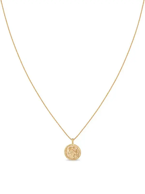 ASTRID & MIYU Libra Zodiac Crystal-embellished Necklace - Gold
