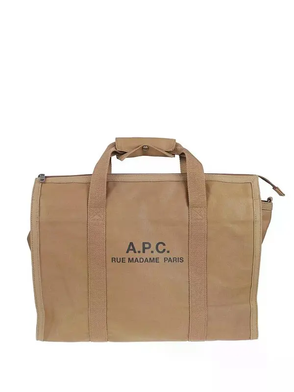 A.p.c. Recuparation Logo-print Holdall - Neutrals