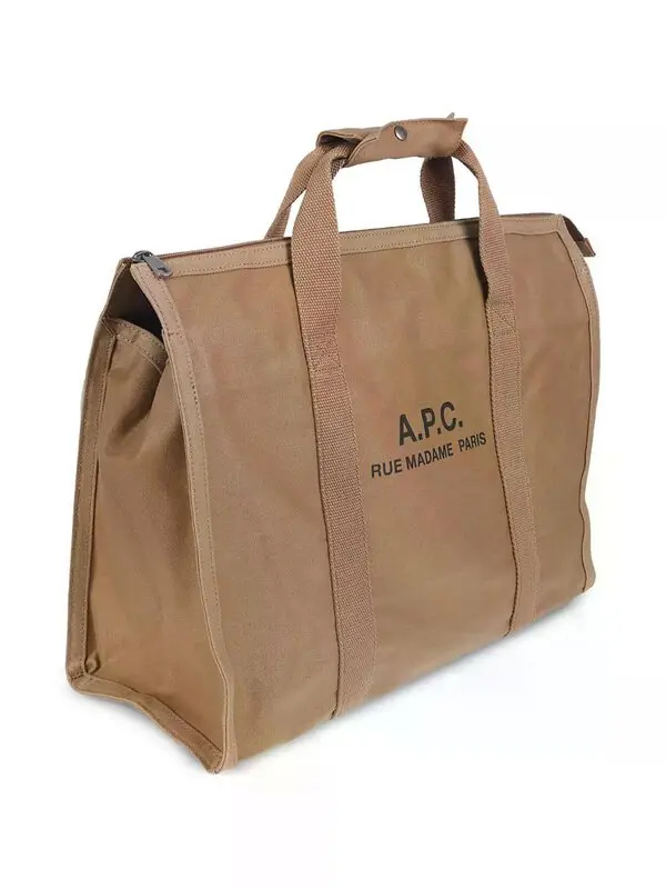 A.p.c. Recuparation Logo-print Holdall - Neutrals