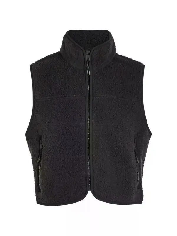 Vuori Alpine Fleece Zip-up Gilet - Black