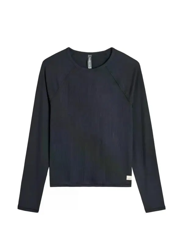 Vuori Pose Ribbed Jersey Top - Black