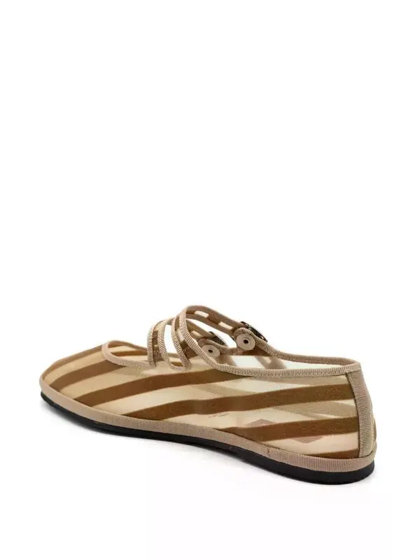 GONDOLINA Lido Striped Ballet Flats