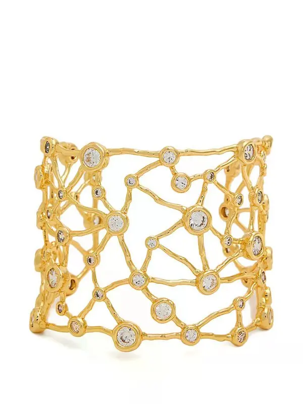 Alexis Bittar Astrales Crystal-embellished Cuff Bracelet - Gold