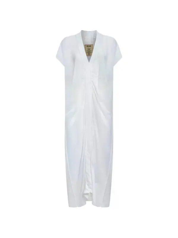 UMA WANG Asymmetric Gathered Dress - White