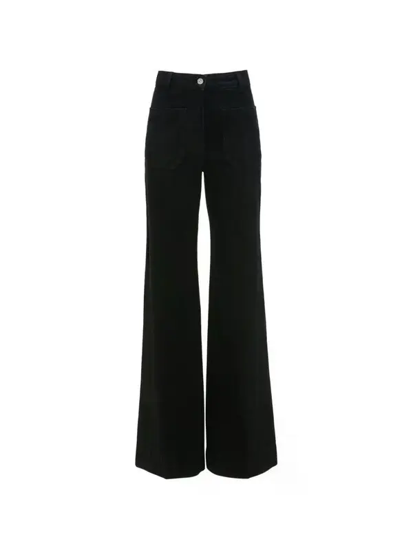Victoria Beckham Alina Patch-pocket Jeans - Black