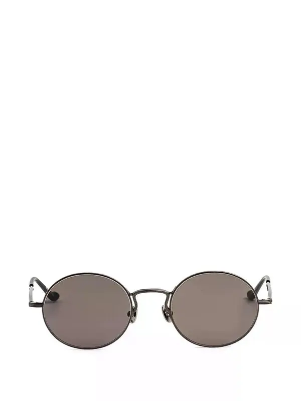 Matsuda Round-frame Sunglasses With Detachable Side-shields - Grey