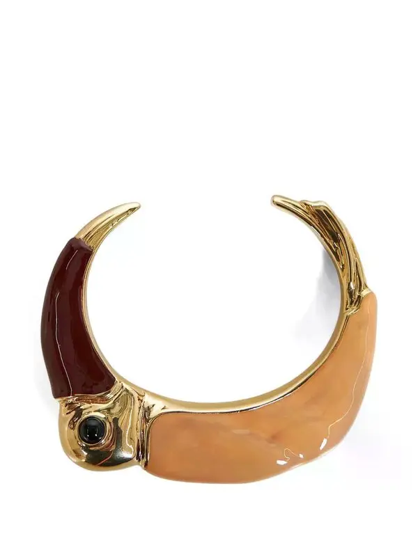 Chloé Toucan-shaped Resin Bracelet - Gold