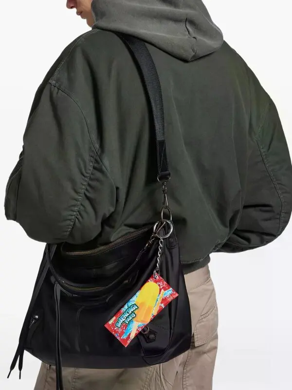 Balenciaga Snack-pouch Keyring - Red