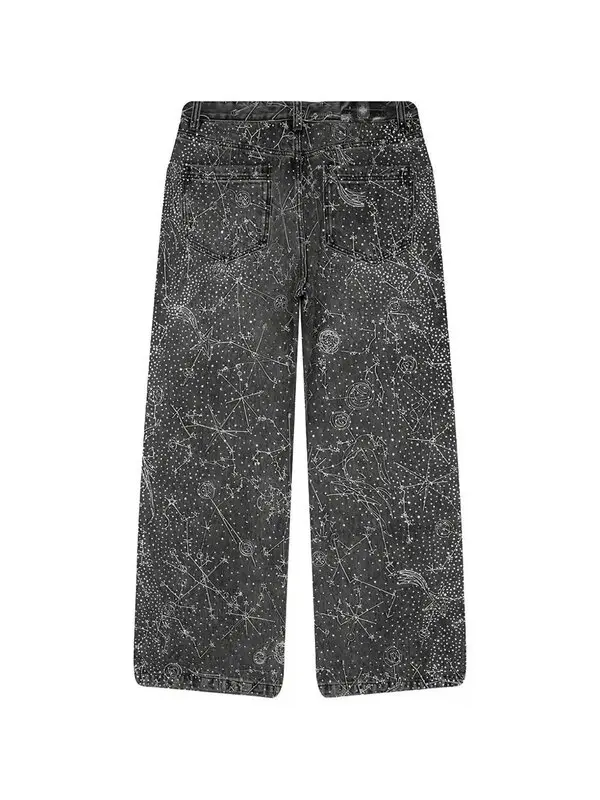BIRTH OF ROYAL CHILD Zodiac Diamond Jeans - Black