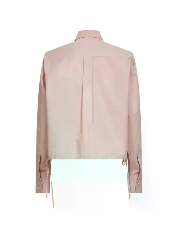 Moncler Drawstring-hem Logo-patch Shirt