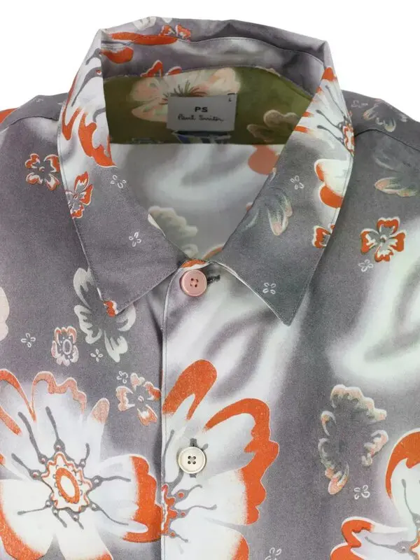 Paul Smith Floral-print Shirt - Grey