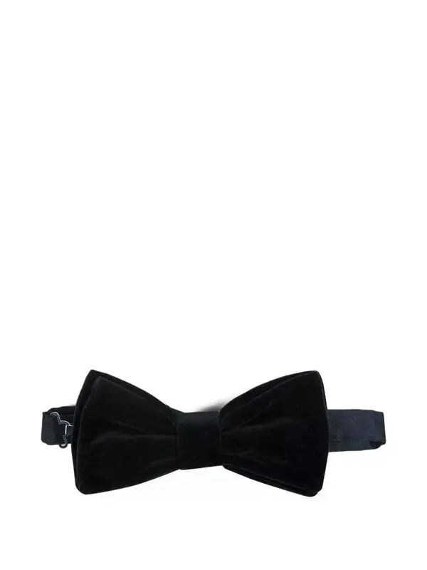 D4.0 Velvet Bow Tie - Black