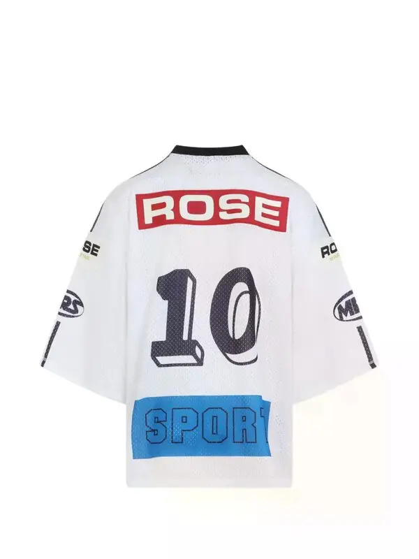 Martine Rose Oversized Hockey Mesh T-shirt - White