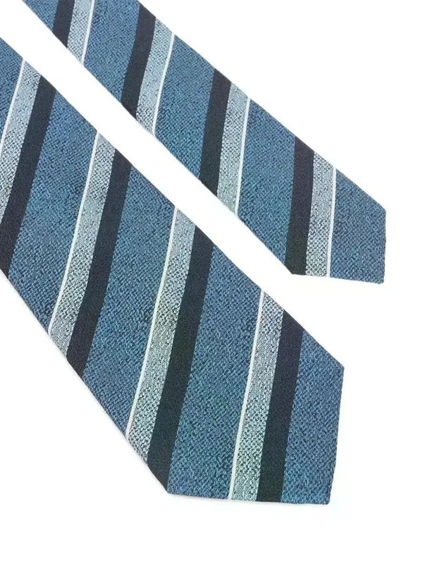 Kiton Diagonal-stripe Silk Tie