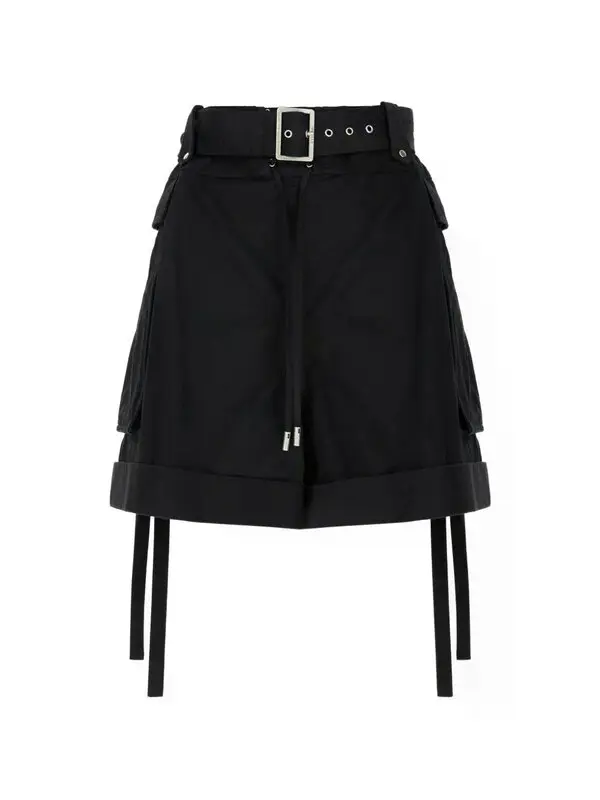 Alexander McQueen Belted Cargo Shorts - Black