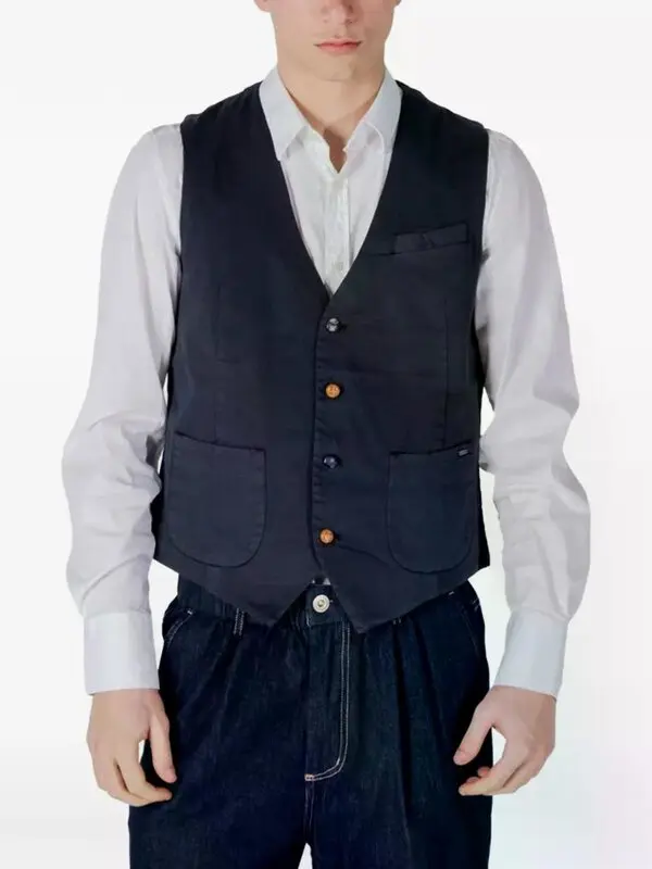 GIANNI LUPO Button-up Waistcoat