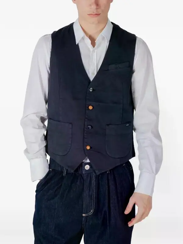 GIANNI LUPO Button-up Waistcoat