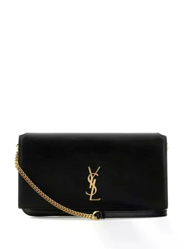 Saint Laurent Cassandre Leather Crossbody Bag - Black