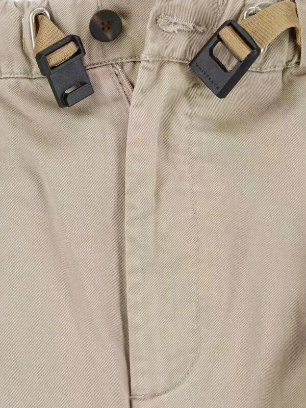 WHITE SAND Belted Wide-leg Trousers - Neutrals