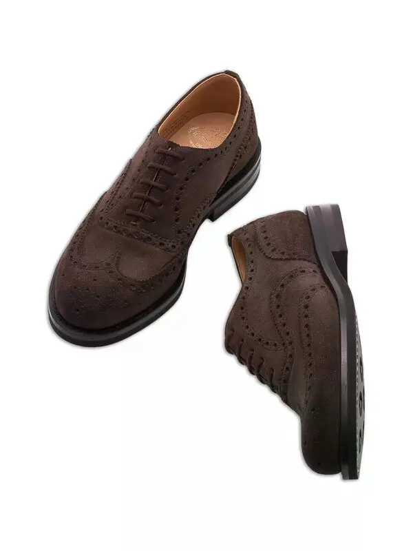 Church's Amersham Suede Brogue Shoes - Brown