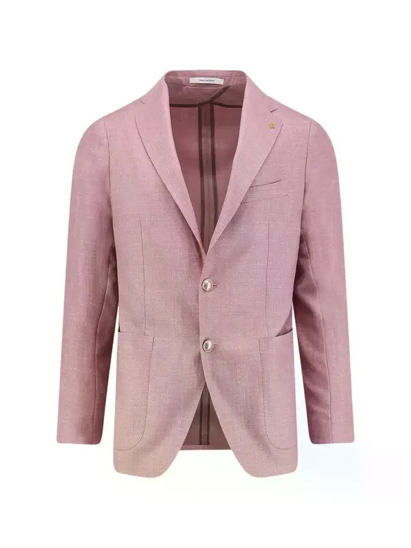 Tagliatore Single-breasted Textured Blazer - Pink