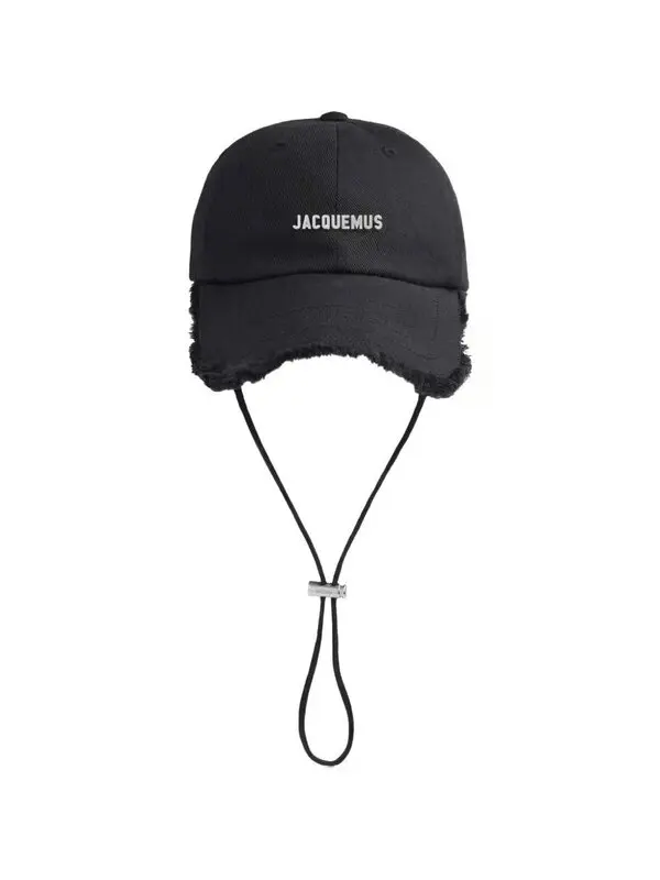 Jacquemus Artichaut Frayed-edge Cap - Black