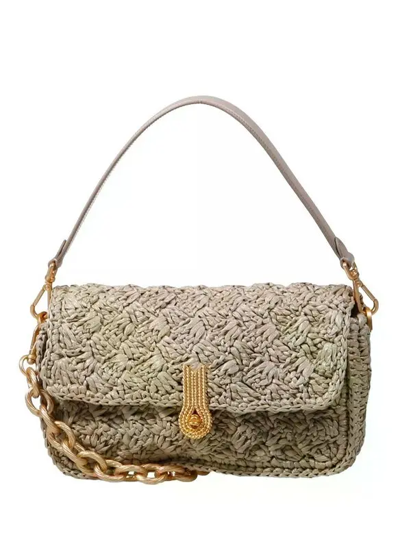AMATO DANIELE Queen Leather-strap Shoulder Bag - Neutrals