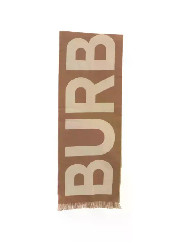 Burberry Birch Jacquard Logo Scarf - Brown