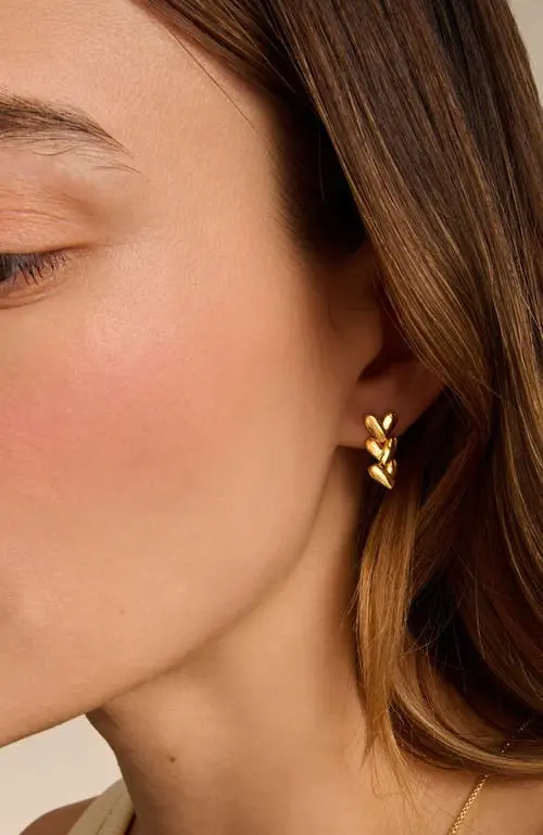 KATIE LOXTON Heart Link Drop Earrings