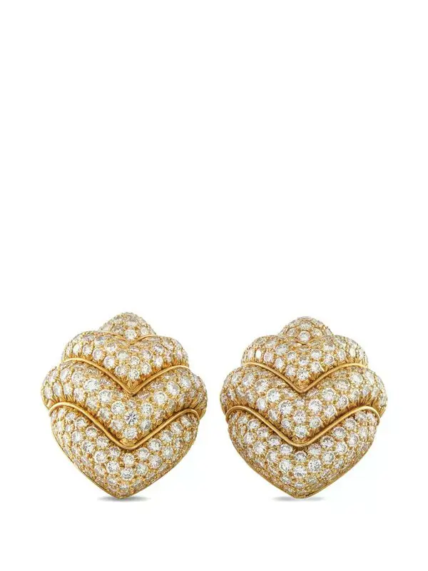 BVLGARI Diamond Clip-on Earrings - Gold