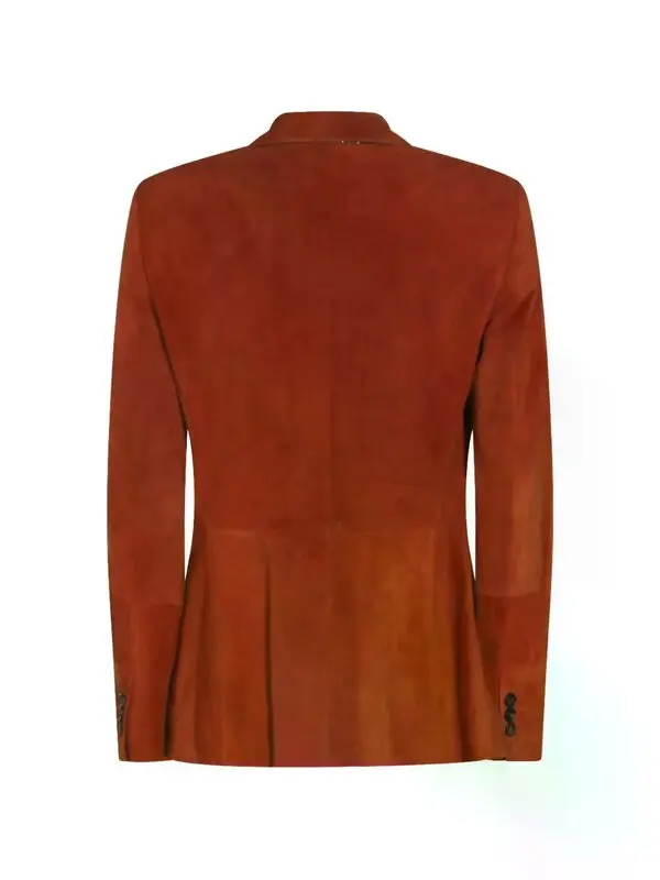 Brunello Cucinelli Suede Blazer With Monili Chain Detail