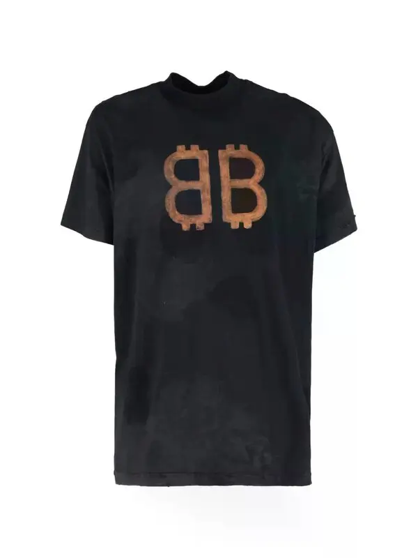 Balenciaga 2023 Crypto Oversized T-shirt - Black