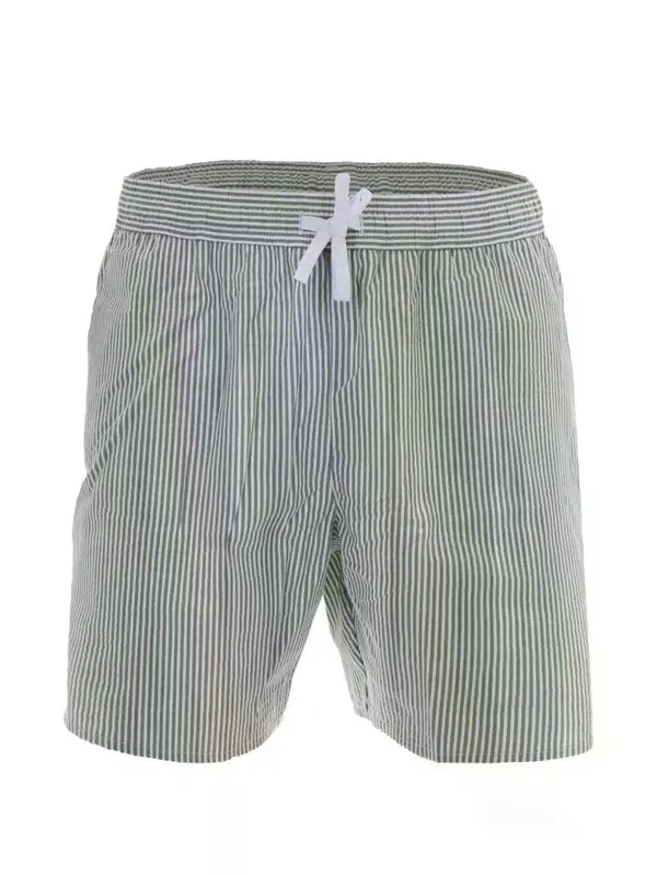 Lacoste Striped Swim Shorts - Green