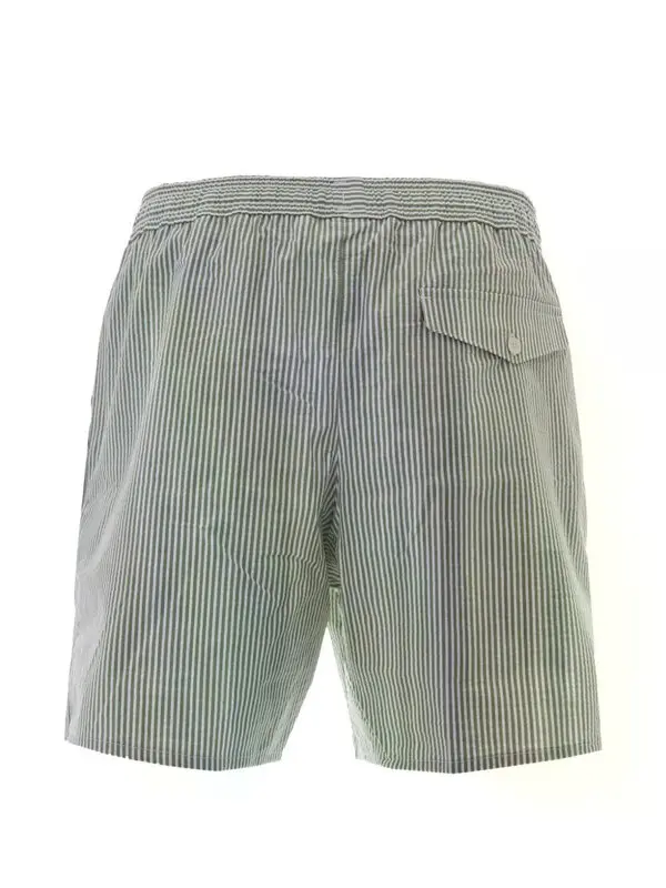 Lacoste Striped Swim Shorts - Green