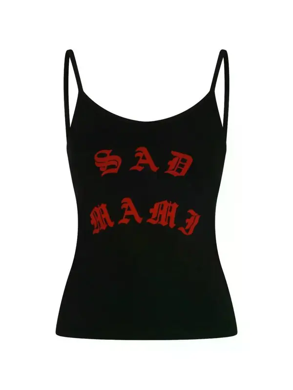 WILLY CHAVARRIA Printed Tank Top - Black