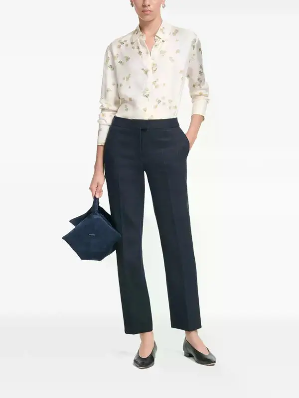 Altuzarra Petal-print Silk Shirt
