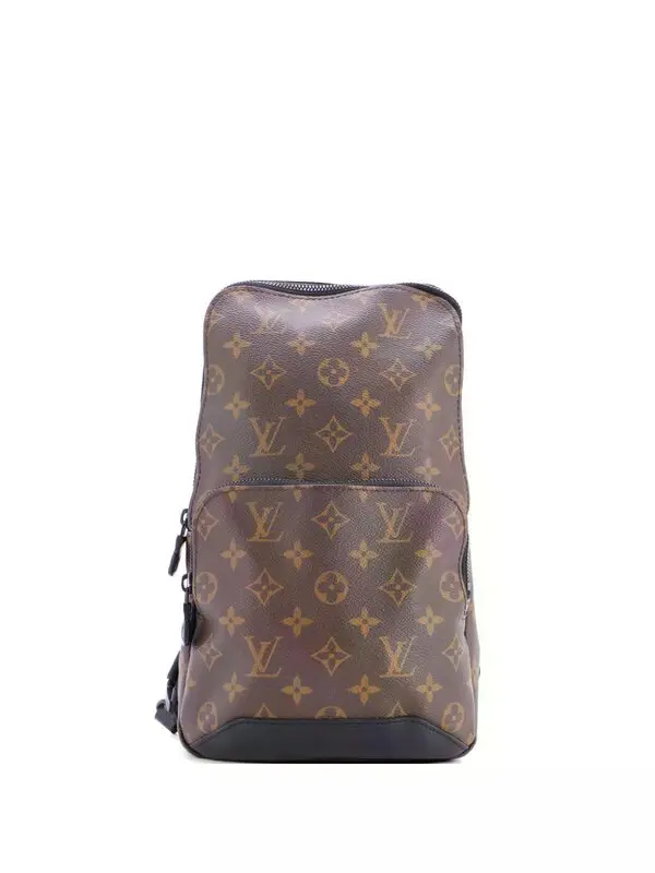 LOUIS VUITTON Avenue Sling Bag Macassar Monogram Canvas