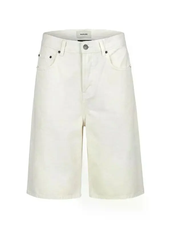 HAIKURE Five-pockets Denim Shorts - White
