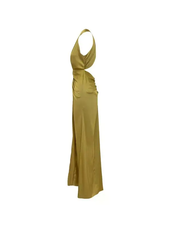 ACTUALEE Cut-out Gathered Dress