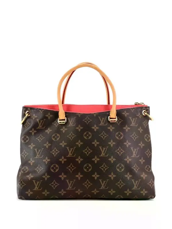 LOUIS VUITTON Pallas Tote Monogram Canvas Shoulder Bag - Brown
