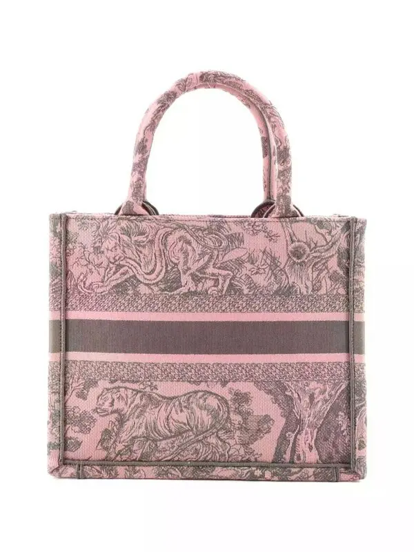 Dior Book Embroidered Canvas Small Tote Bag