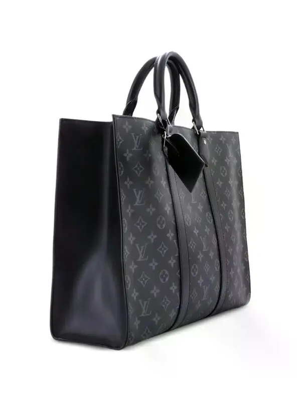 LOUIS VUITTON Sac Plat Nm 24h Monogram Eclipse Canvas Tote Bag