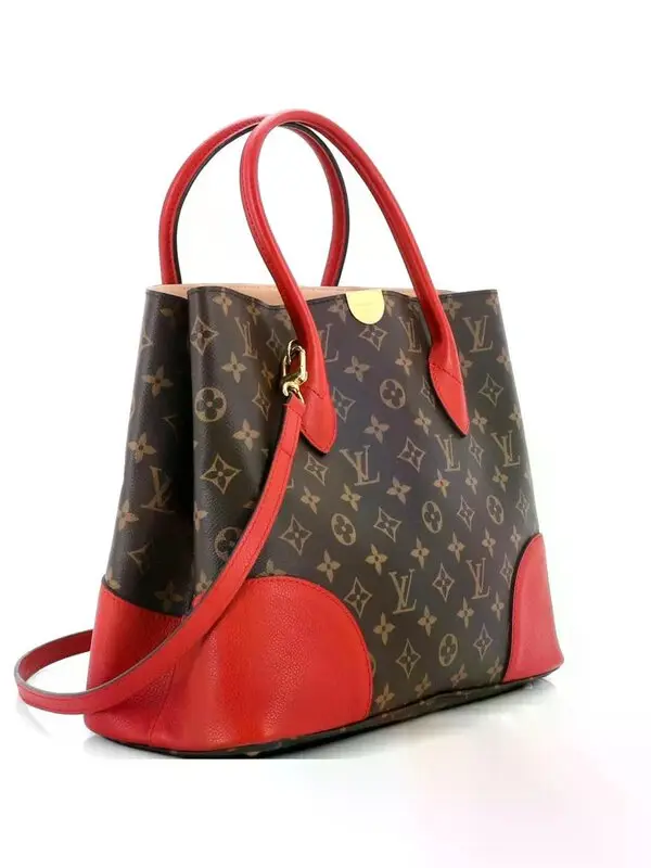 LOUIS VUITTON Flandrin Handbag Monogram Canvas And Leather Tote - Brown