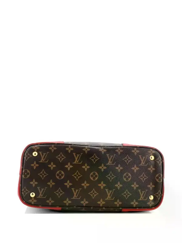 LOUIS VUITTON Flandrin Handbag Monogram Canvas And Leather Tote - Brown