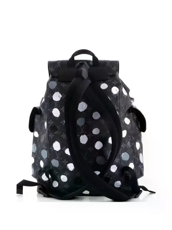 LOUIS VUITTON Christopher Yayoi Kusama Painted Dots Monogram Eclipse Canvas Mm Backpack