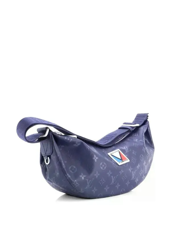 LOUIS VUITTON America's Cup Monogram Storm Canvas Hammock Crossbody Bag - Blue