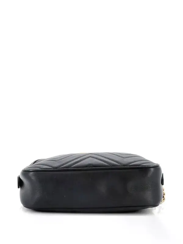 Gucci Gg Marmont Small Crossbody Bag Matelasse Leather - Black